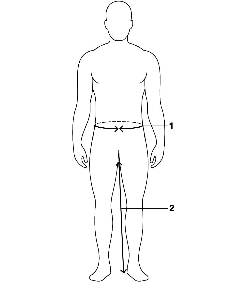 Men's Lower Size Chart