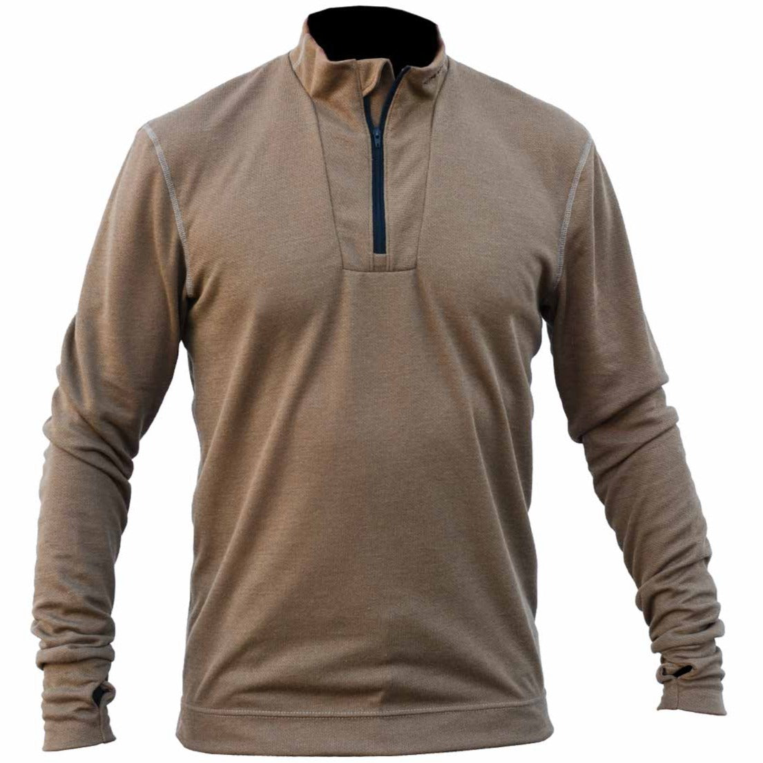 USA-Made Quarter Zip Base-Layer – Moisture-Wicking, Anti-Microbial Cold ...